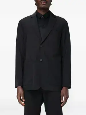 Emporio Armani Single-breasted Blazer - Black