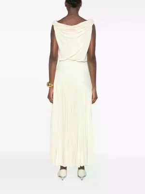 ABADIA Gwen Off-shoulder Drape Dress