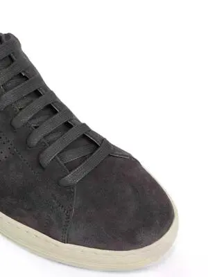 TOM FORD Perforated-logo Suede Sneakers