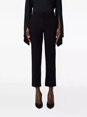 Elisabetta Franchi Cropped Tailored Trousers - Black