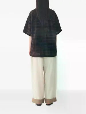 STUDIO TOMBOY Checkered Short-sleeved Shirt