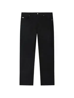 Emporio Armani J76 Five-pocket Cotton Trousers - Black