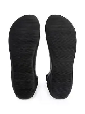 GROUNDIES Elasticated Leather Ballet Flats