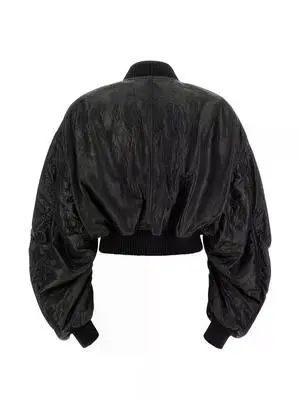 Rick Owens Tower Secchia Cropped Flight Bomber Jacket