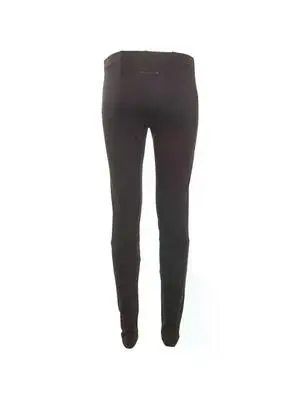 MAISON MARGIELA Leather Paneled Knit Trousers