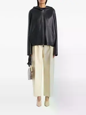 Khaite Somera Pleated Pressed-crease Trousers - Neutrals