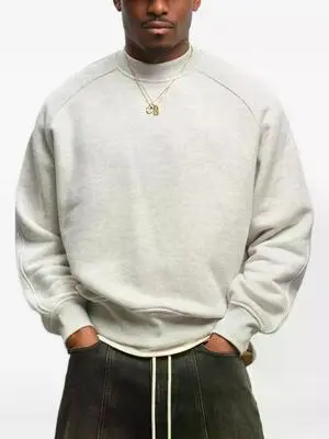 ABOUT:BLANK Logo Print Raglan Sleeve Sweatshirt - Grey