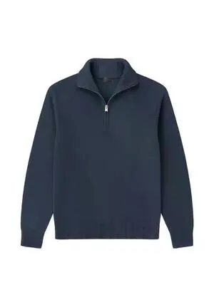 NILI LOTAN Nathaniel Quarter-zip Sweater