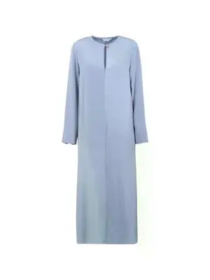 Max Mara Maxi Dress With Keyhole Detail - Blue