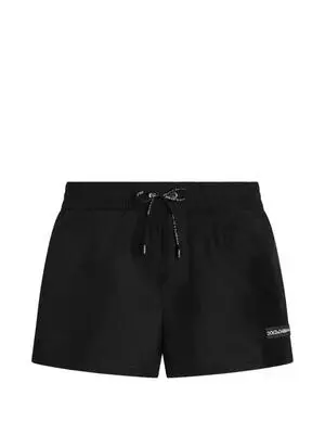 Dolce & Gabbana Canvas Swim Shorts - Black
