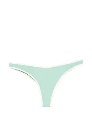MC2 SAINT BARTH Naomi Contrast-trim Bikini Bottoms - Green