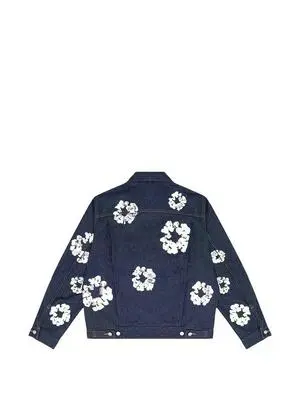 DENIM TEARS Floral-detail Denim Jacket