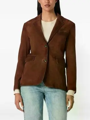 GOLDEN GOOSE Suede Single-breasted Blazer