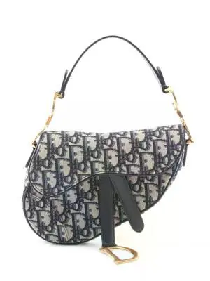 Dior Oblique Jacquard Saddle Handbag