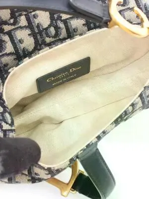 Dior Oblique Jacquard Saddle Handbag
