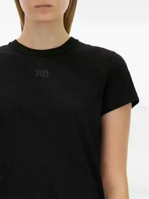 Alexander Wang Logo Print Cotton T-shirt - Black