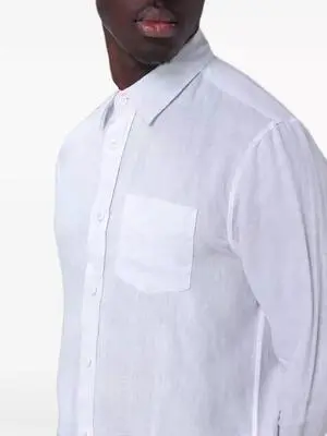 BLAUER. Chest-pocket Linen Shirt