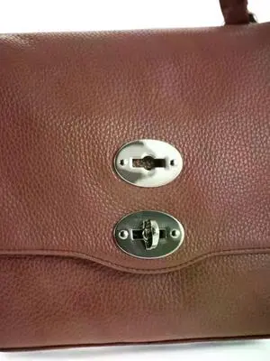 ZANELLATO Postina Daily Small Hammered-leather Tote Bag
