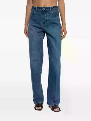 Victoria Beckham Pressed-crease Straight-leg Jeans