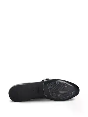 Max Mara Buckle-strap Leather Ballet Flats
