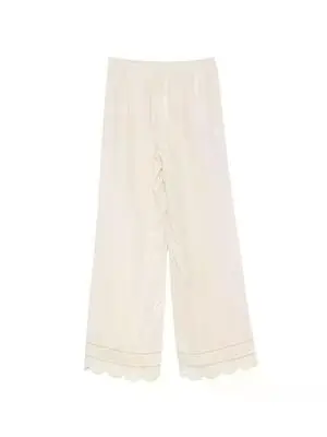 THE GARMENT Darling Scalloped-edge Side-tie Trousers