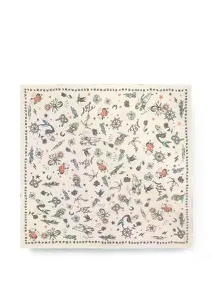 Zadig&Voltaire Kerry Tattoo Scarf 135 - Neutrals