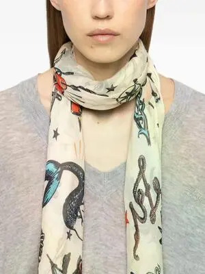 Zadig&Voltaire Kerry Tattoo Scarf 135