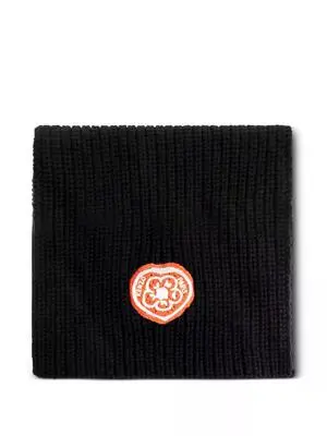 Kenzo Logo-patch Scarf - Black