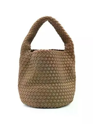 MARREA Woven Bucket Bag - Neutrals