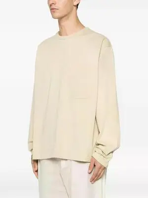 LEMAIRE Crew Neck Long Sleeve Sweatshirt - Neutrals