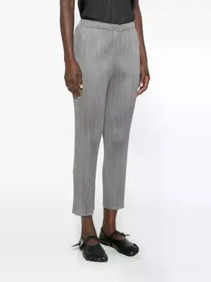 Issey Miyake Cropped Pleated Trousers