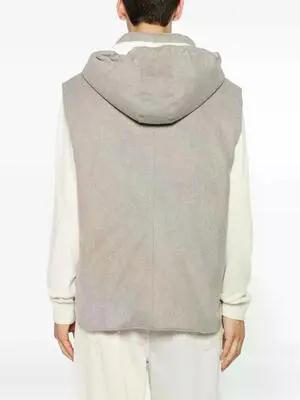 Brunello Cucinelli Hooded Gilet - Grey