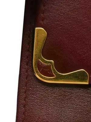 Cartier Burgundy Leather Shoulder Bag