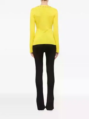 Givenchy Pearl Embellished V-neck Top