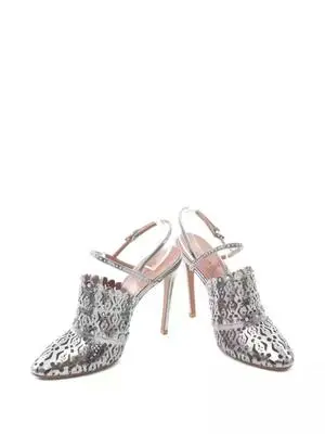 Alaïa Calf Leather Studded Slingback Sandals