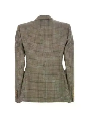 BLAZÉ MILANO Double-breasted Check Blazer - Neutrals