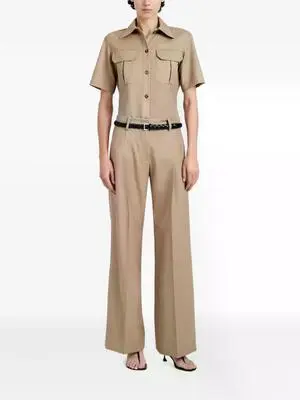 Proenza Schouler Halima Pants In Wool Gabardine