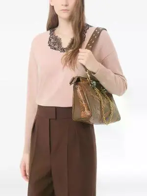 Valentino Garavani Cashmere Sweater With Lace Trim