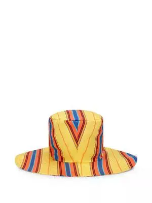 Moschino Wide-brim Hat With Multi-color Pattern