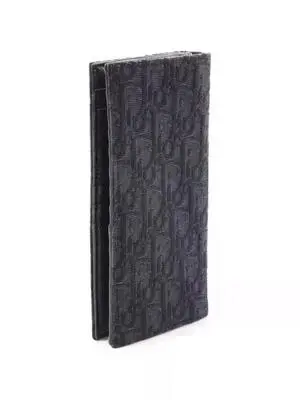 Dior 2010s Oblique Jacquard Bi-fold Wallet