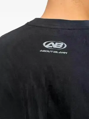 ABOUT:BLANK Raw Hem Ellipse T-shirt