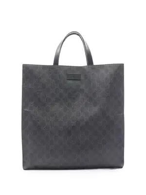 Gucci Gg Supreme Tote Bag - Grey