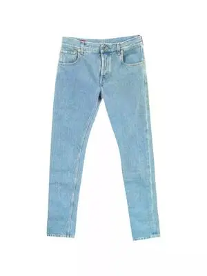 Gucci 2010s Button-fly Cotton Trousers - Blue