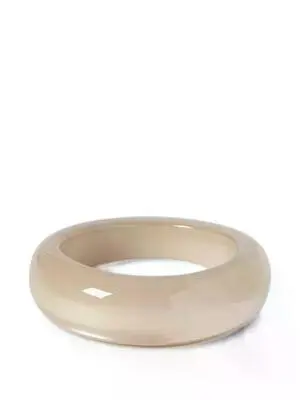 Emporio Armani Engraved-logo Bracelet - Neutrals
