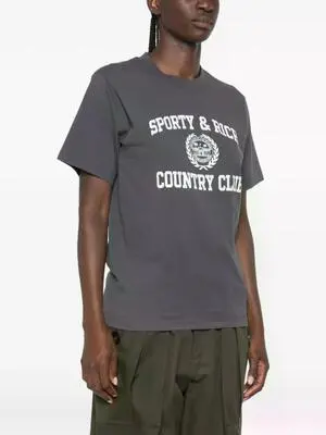 SPORTY & RICH Logo Print T-shirt