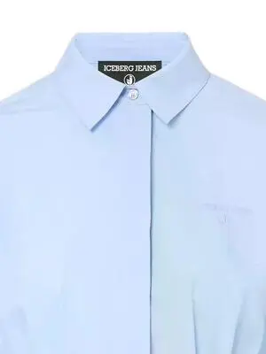 Iceberg Pleated Cropped Shirt