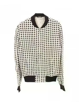 Dolce & Gabbana 2000s Polka-dot Bomber Jacket - Neutrals