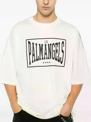 Palm Angels Logo-print Drop-shoulder T-shirt