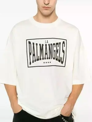 Palm Angels Logo-print Drop-shoulder T-shirt