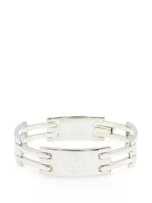 Gucci Engraved Link Bracelet - Silver